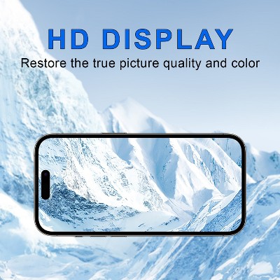 2 Pack iPhone 17 Pro Max Glass Screen Protector Anti Scratch HD ...