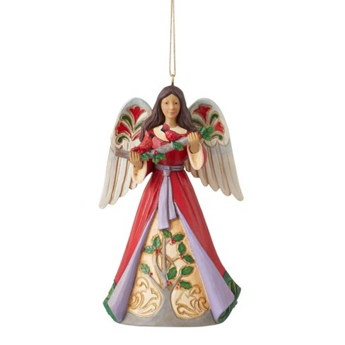Jim Shore 4.75 In Christmas Angel Cardinals Holly Heartwood Creek Tree ...