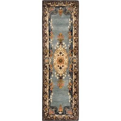 Classic Cl359 Hand Tufted Runner Rug - Navy/red - 2'3"x12' - Safavieh ...