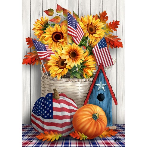 American Autumn Fall House Flag 40" X 28" Briarwood Lane : Target