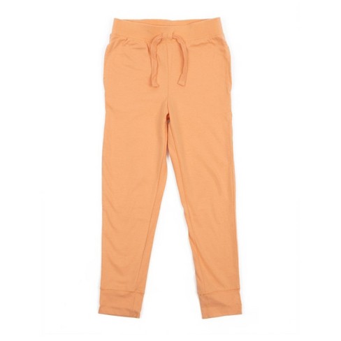 Leveret Kids Drawstring Pants Cotton Peach 4 Year : Target