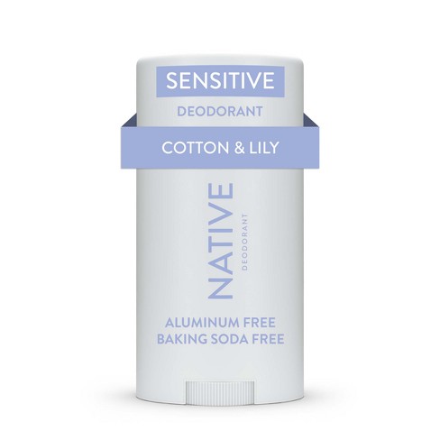 Native Sensitive Deodorant - Cotton & Lily - No Baking Soda - 2.65 Oz ...