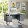 Modern Office Desk With Storage Gray - Techni Mobili : Target