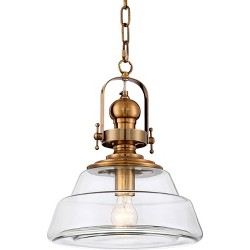 Possini Euro Design Black Burnished Brass Mini Pendant Light 9 3/4 ...