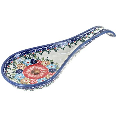 Blue Rose Polish Pottery Amelie Large Spoon Rest : Target