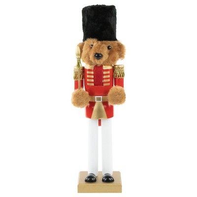 Northlight 14" Red And Gold Plush Teddy Bear Soldier Christmas ...