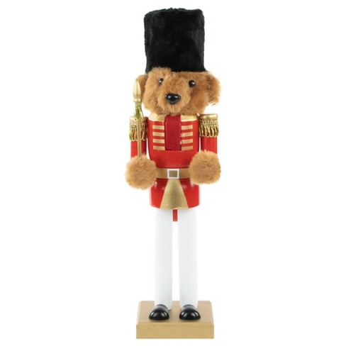 Northlight 14" Red And Gold Plush Teddy Bear Soldier Christmas ...