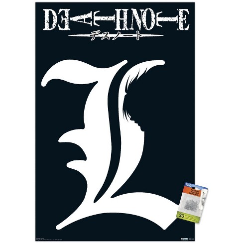 Trends International Death Note - L Symbol Unframed Wall Poster Print ...