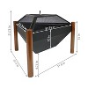 Sunnydaze Outdoor Camping Or Backyard Steel Triangle Fire Pit With Wood ...