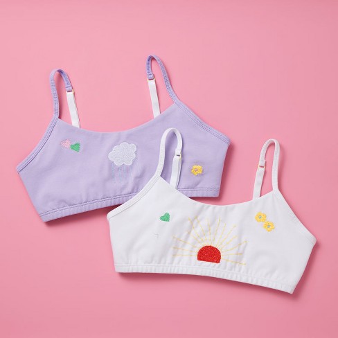 Adorable Embroidered First Pima Cotton Training Bra For Girls By ...