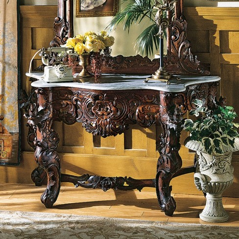 Design Toscano Hapsburg Marble Topped Console Table : Target