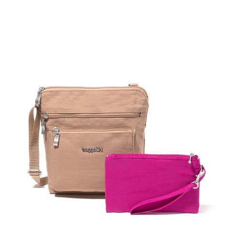 Baggallini Pocket RFID Secure Crossbody Bag Beach Orchid