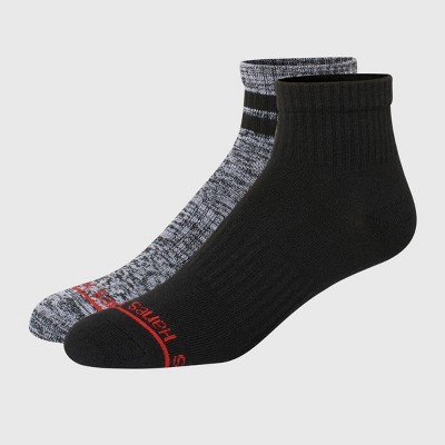 Hanes Premium Men's Comfort Fit Ankle Socks 4pk - Black 6-12 : Target