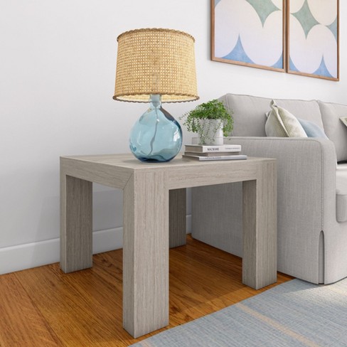 Plank+beam Modern Square Corner Table, 32", Side Table For Living Room ...