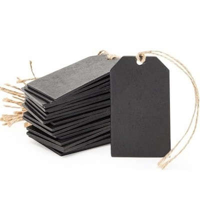 Talented Kitchen 24 Pack Wooden Hanging Tags, 4.33x2.5”, 40 Pre-printed ...