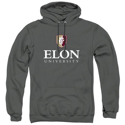 Elon University Official Stacked Adult Pull-over Hoodie, Black : Target