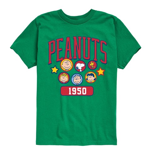 Peanuts Peanuts Crew Athletic Short Sleeve Graphic T-shirt - Kelly ...
