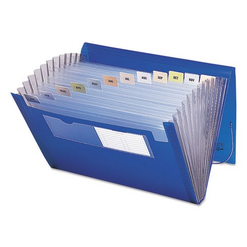 Smead Expanding File With Color Tab Inserts, 9" Expansion, 12 Sections ...