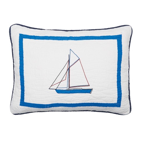 C&f Home 20" X 26" North Shore Cotton Standard Sham - Machine Washable ...