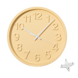 Clockswise 12-Inch Modern Minimalist Round Plastic Wall Clock Bold ...