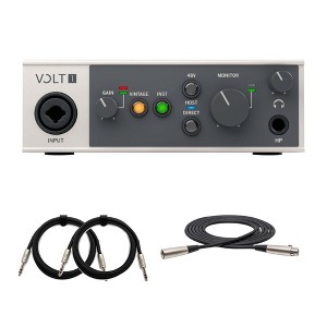 Universal Audio VOLT-1 USB Audio Interface with XLR Cable and 1/4 in ...