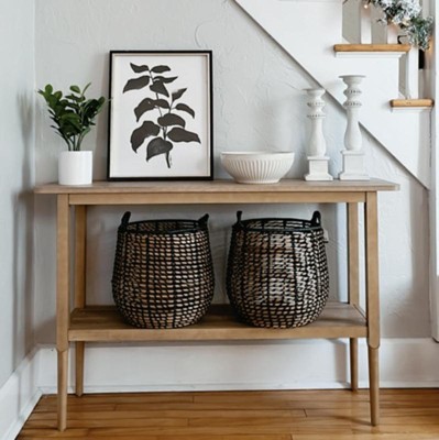 Gretna Narrow Console Table Natural - Threshold™: Solid Wood, Rustic ...