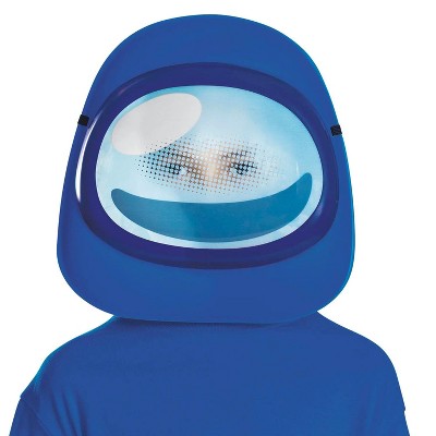 Among Us Blue Imposter Halloween Costume Mask - Blue - One Size Fits ...
