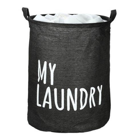 Unique Bargains Foldable Laundry Hamper Black 16.64 Gallon 1 Pc : Target