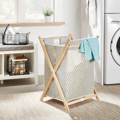 Decorative Basket With Wood Handles Collection - Brightroom™ : Target