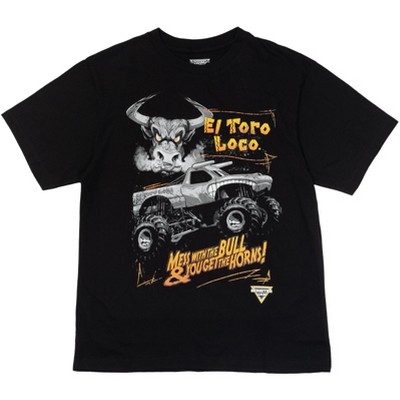 Monster Jam El Toro Loco Mens T-shirt Black X-large : Target
