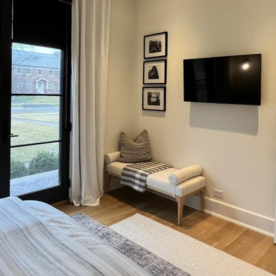 Randolph Bench With Bolster Pillows Linen (kd) - Threshold™ Designed ...