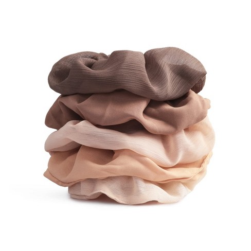 Kitsch Crepe Scrunchie 5pc - Terra Cotta : Target