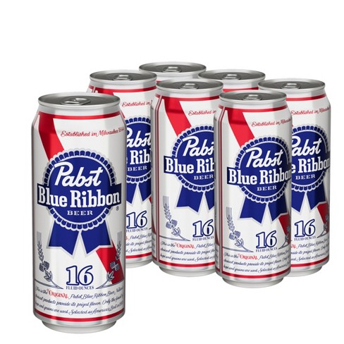 Pabst Blue Ribbon Beer - 6pk/16 Fl Oz Cans : Target