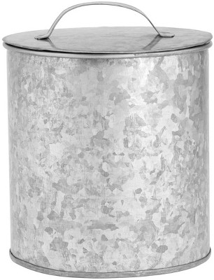 Amici Home Newport Collection Galvanized Metal Storage Canister, Food ...