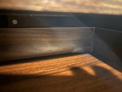 Loring Wood Writing Desk With Drawers And Charging Station Oak ...