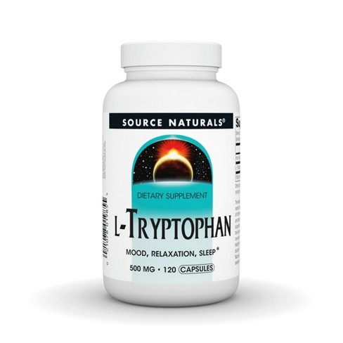 L-tryptophan 500 Mg By Source Naturals, Inc. - 120 Capsule : Target