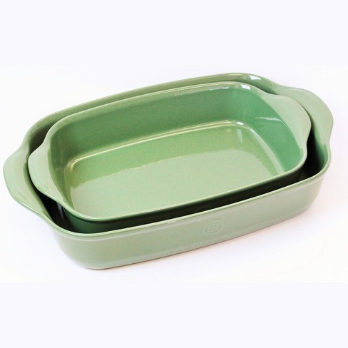Emile Henry Rectangle Baking Dish, Set Of 2, 14" X 9" And 16.5" X 10.5 ...