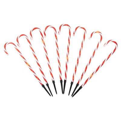 Northlight Led Lighted 8-speed Candy Cane Christmas Pathway Markers ...