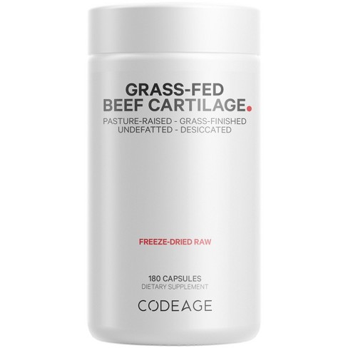 Codeage Grass-fed Beef Cartilage Pasture-raised, Non-defatted ...