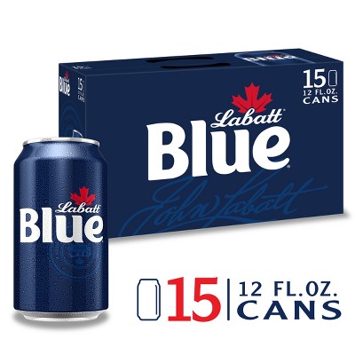 Labatt Blue Canadian Pilsener Beer - 15pk/12 Fl Oz Cans : Target