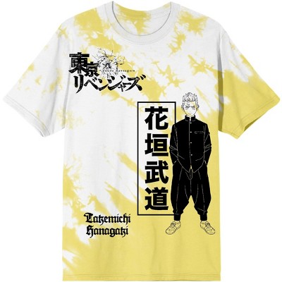 Tokyo Revengers Takemichi Hanagaki Oversize Print Crew Neck Short ...