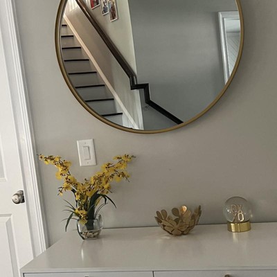 34" Round Decorative Wall Mirror - Threshold™ Designed With Studio ...
