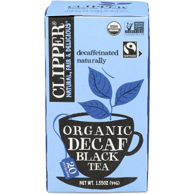 Clipper Organic Decaf Black Tea - Case Of 6 - 1.41 Oz : Target