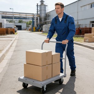 Steel Panel Cart 36x24 Inch 2200LBS, 2 in 1 Industrial Platform Truck ...
