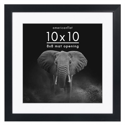 Americanflat 10x10 Gallery-style Picture Frame With Mat To Secure ...
