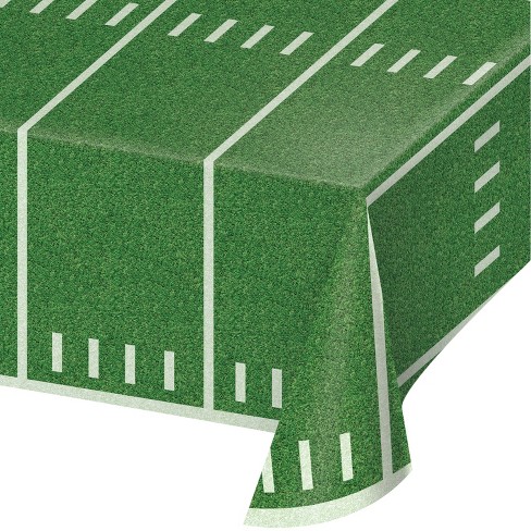 3ct Football Field Reusable Tablecloth : Target