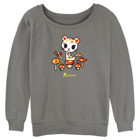 Juniors Womens Tokidoki Autumn Palette Sweatshirt - Gray Heather ...