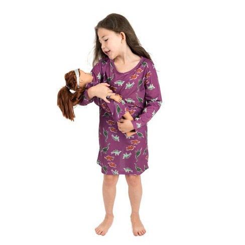 Leveret Girls And Doll Nightgown Dinosaur 10 Year : Target