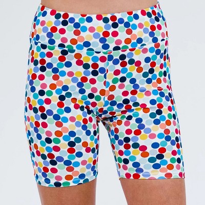 Calypsa Women's High Waisted Mid-thigh Chlorine Resistant Swim Shorts ...