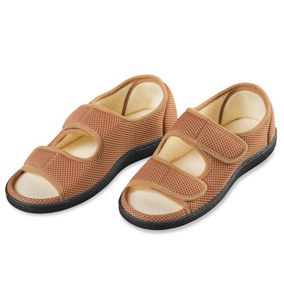 Collections Etc Mesh Double Touch-Closure Ultra-Comfortable Slippers X ...